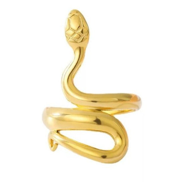 18k Gold-Filled Snake Warp Ring – Jewelvers